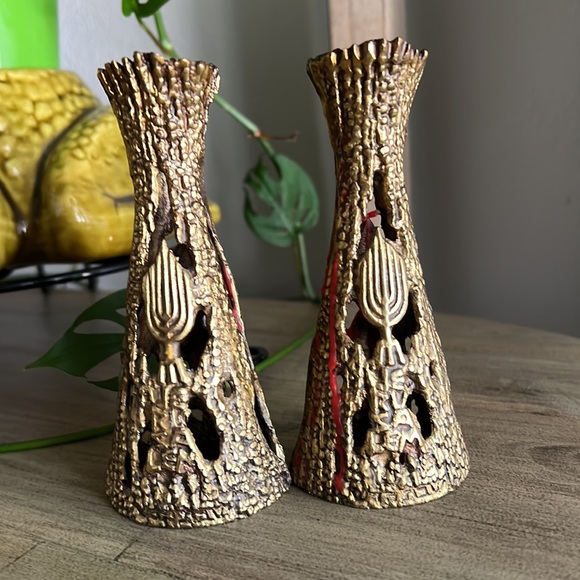 Vintage | Accents | Vintage Wainberg Brass Jerusalem Candlesticks ...